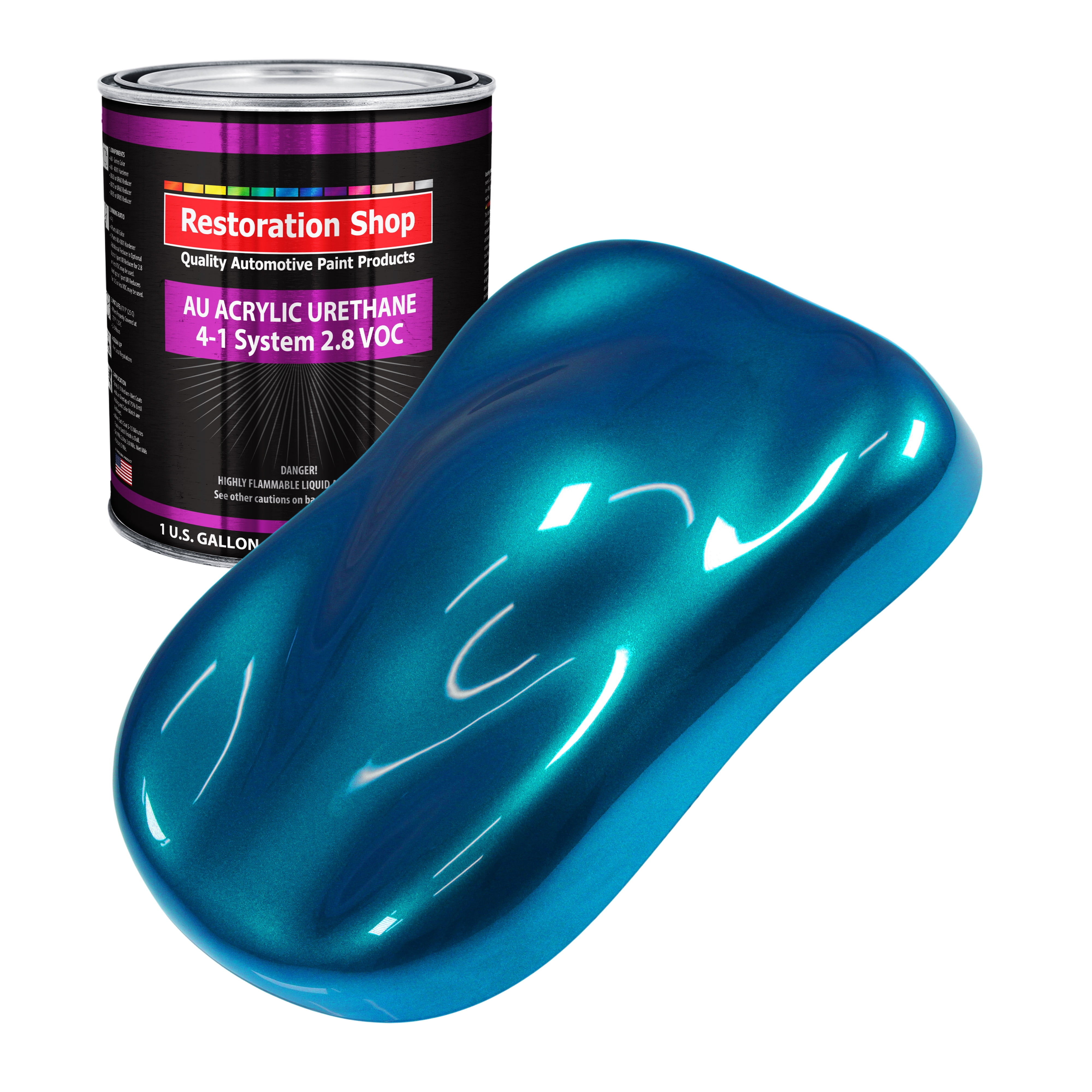 Restoration Shop Viper Blue Pearl Acrylic Urethane Auto Paint - Gallon ...