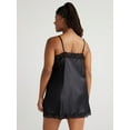 Joyspun Womens Lace Trim Satin Chemise Sizes S To 3x