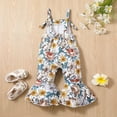 EnJoCho Toddler Bell Bottoms 𝖱omper Floral Butterfly Overalls Suspender ...