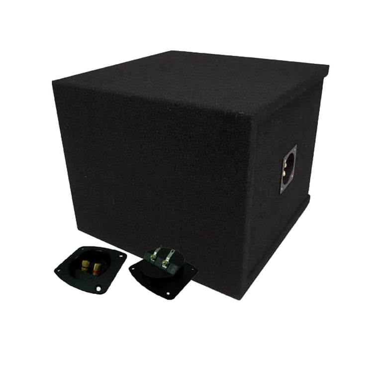 Kicker Single Car Subwoofer Car Audio Dual 12" Vented Square Sub Box ...