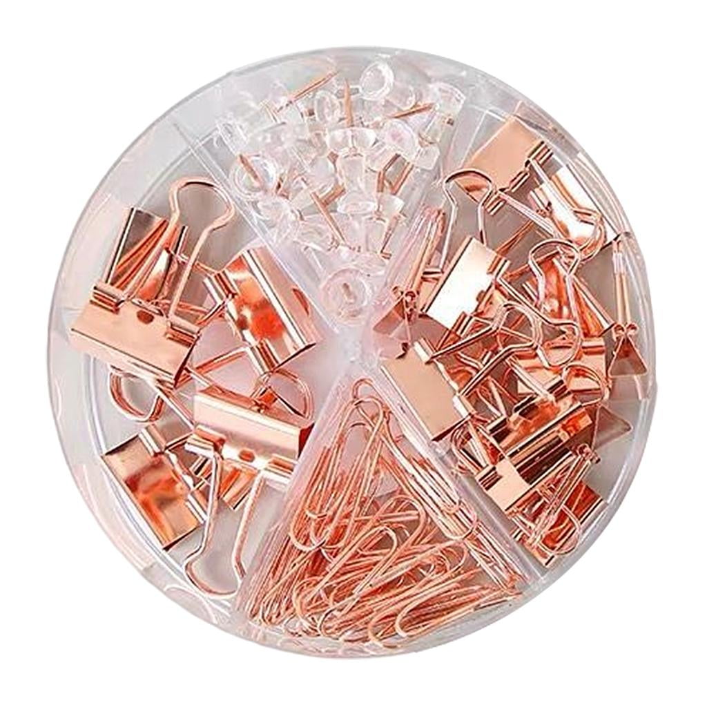 2x72x Kits de Clips para Carpetas, Chinchetas, Clips de Papel, para ...