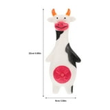 Eease Squeaky Latex Dog Toy Cow Shaped Bite Resistance Squeaky Toy ...