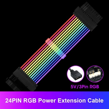 PC PSU Cables GPU Cable GPU Extension RGB Cable PSU PC Extension Cable ...