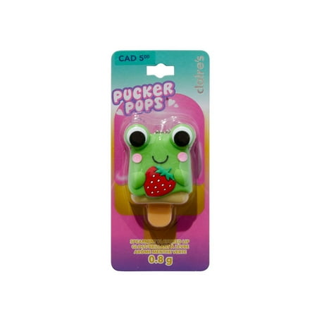 Claire's Pucker Pops Lips Gloss Strawberry Frog, Mint flavored gloss, 0 ...