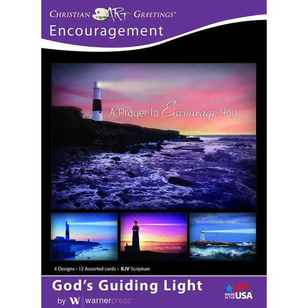 Card-Boxed-God's Guiding Light Assorted Encouragement (KJV) (Box Of 12 ...