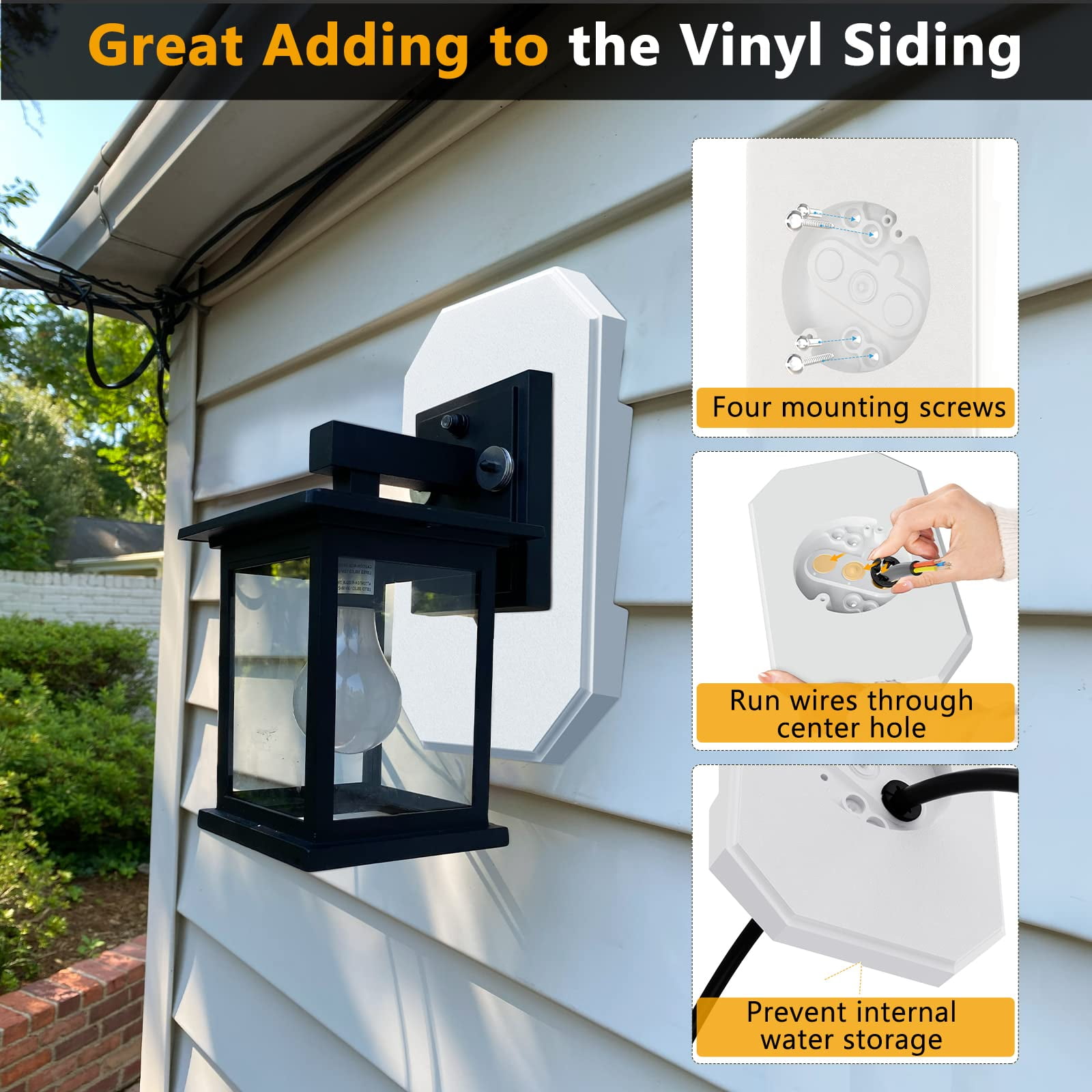 Exterior Light Mounting Plate