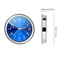 uvwlwu Mini Luminous Car Clock 1.5 In Metal Round Vehicle Decorative ...