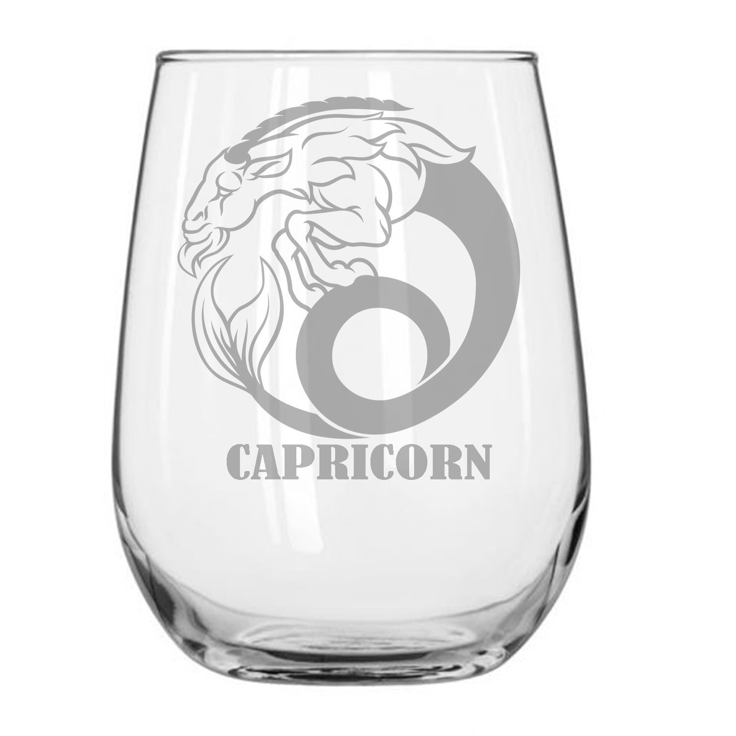 Zodiac Sign 17 oz stemless wine glass Capricorn - Walmart.com