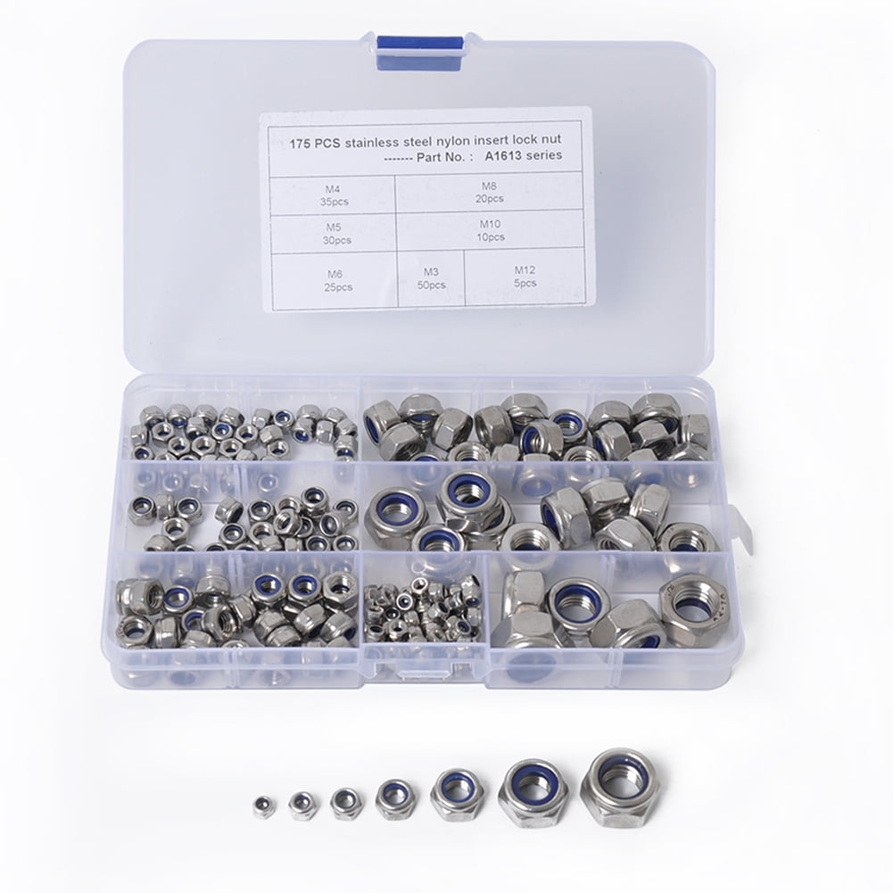 Click here for Redcolourful 175pcs/Set M3-M12 Stainless Steel Loc... prices