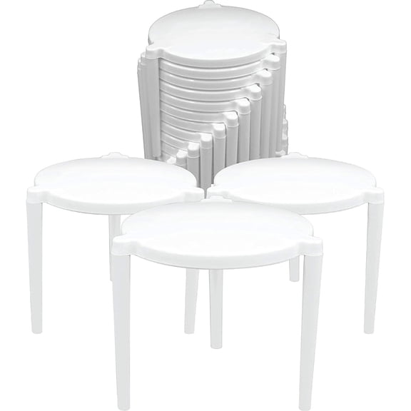 Fit Meal Prep [200 Pack] Pizza Saver Stand - White Plastic Tripod Stack ...