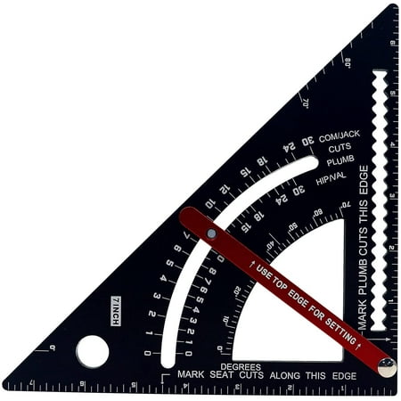 Aluminum Alloy Metric Triangle,Riangular Ruler Protractor Double Scale ...