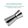 Steel Double Single Shot Measure Spirit Bar Cocktail Cup Drink ...