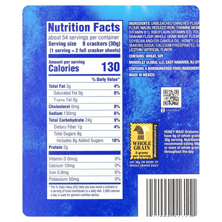 Nabisco Honey Maid Vanilla Graham Crackers 144 Oz