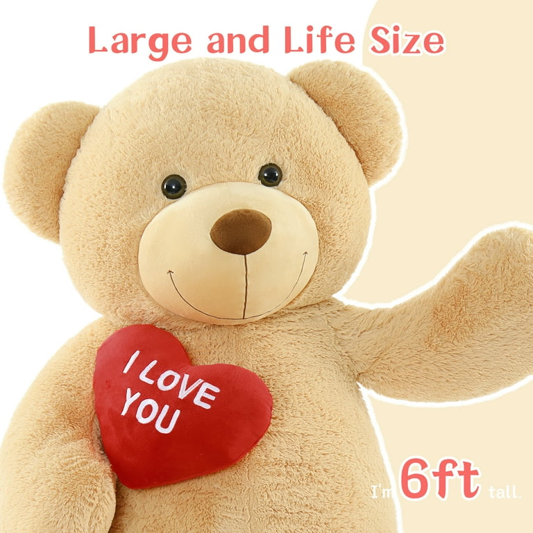 Giant Stuffed Animal HollyHOME 36 Inch Big Red Teddy Bear - For ...