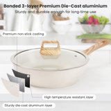 Soday 12 Piece Pots and Pans Set Granite Cookware Nonstick Skillet ...