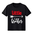 Boys T Shirt Little Brother Letter Print Summer Short Sleeve Casual ...
