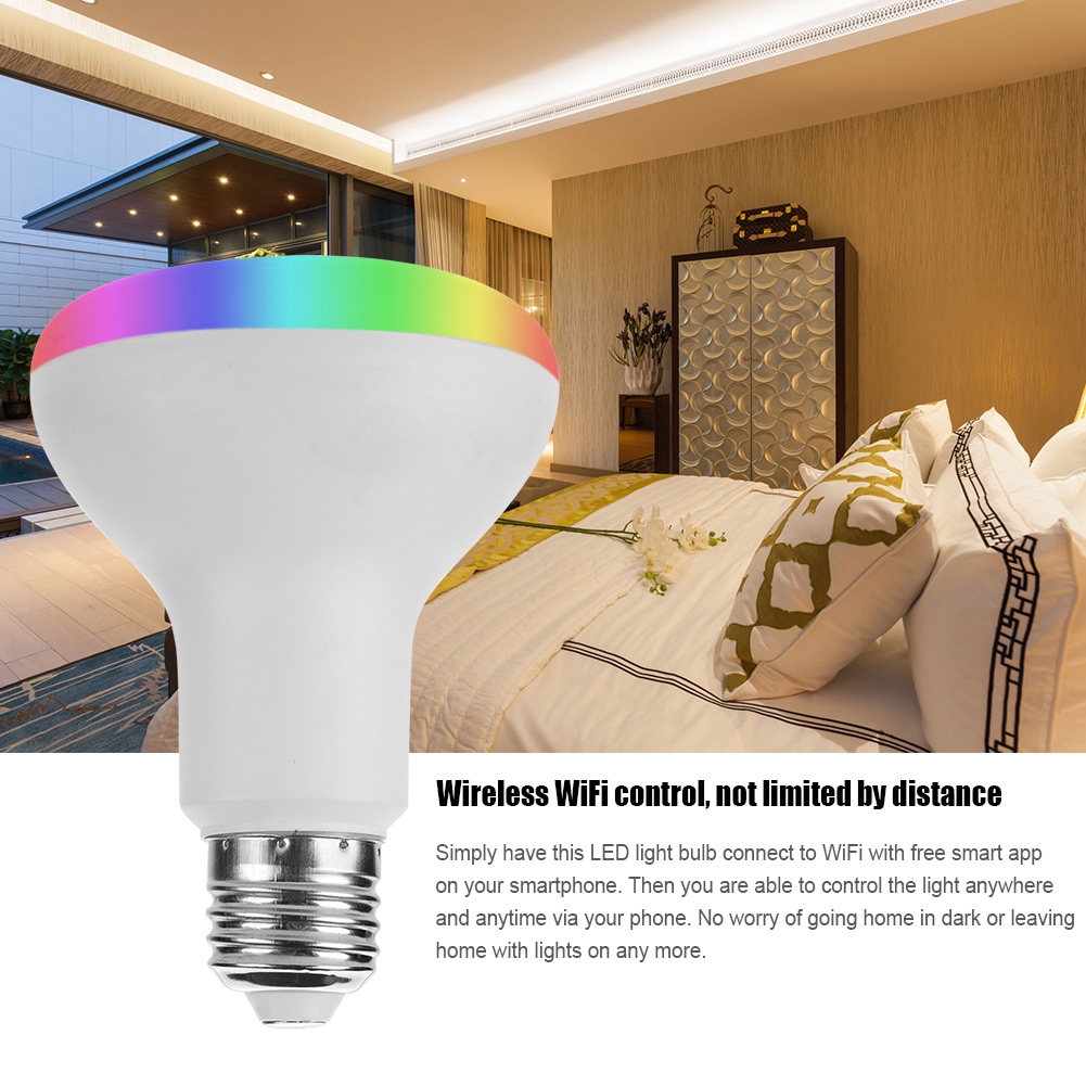 Voice control. The smart led light bulb works with Alexa and Google ...
