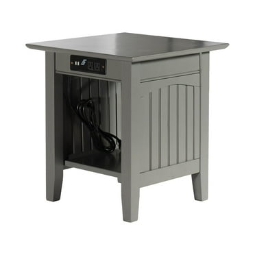 Nantucket End Table with Charging Station in Multiple Colors - Walmart.com