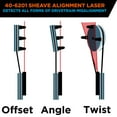Johnson Level & Tool 40-6201 Magnetic Sheave Alignment Laser, Black, 1 ...
