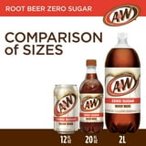 A&W Zero Sugar, Caffeine Free, Vanilla Root Beer Soda, 12 fl oz, 12 ...