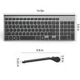 Ultra Slim And Compact 24g Wireless Keyboard For Windows Laptop And Pc Portable Ergonomic