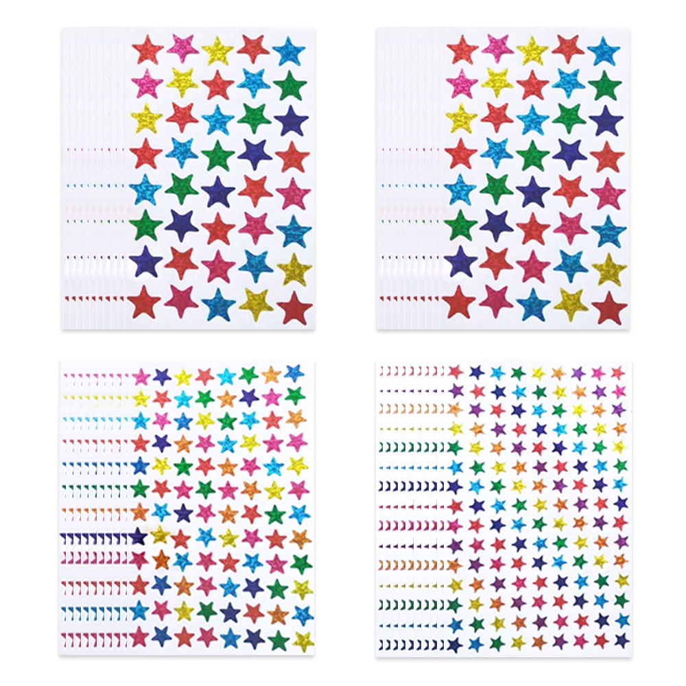 Reward Star Stickers Foil Star Stickers Labels for Home, School, Bar ...