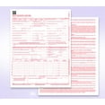 "Next Day Labels HCFA 1500 Medical Billing Forms, 8-1/2"" x 11"", Laser Format, 500 Forms, Red ...