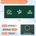 4x50ft Black Privacy Screen Fence, Outdoor Garden Windscreen Mesh Shade ...