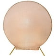 BalsaCircle 7.5 feet Rose Gold Metallic Sequin Round Backdrop Stand ...