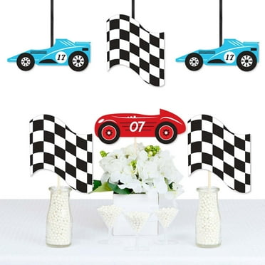 Big Dot of Happiness Funny Let's Go Racing - Racecar - Baby Shower or ...