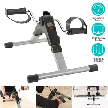Himaly Mini Exercise Bike, Under Desk Pedal Exerciser with LCD, 240 lbs ...