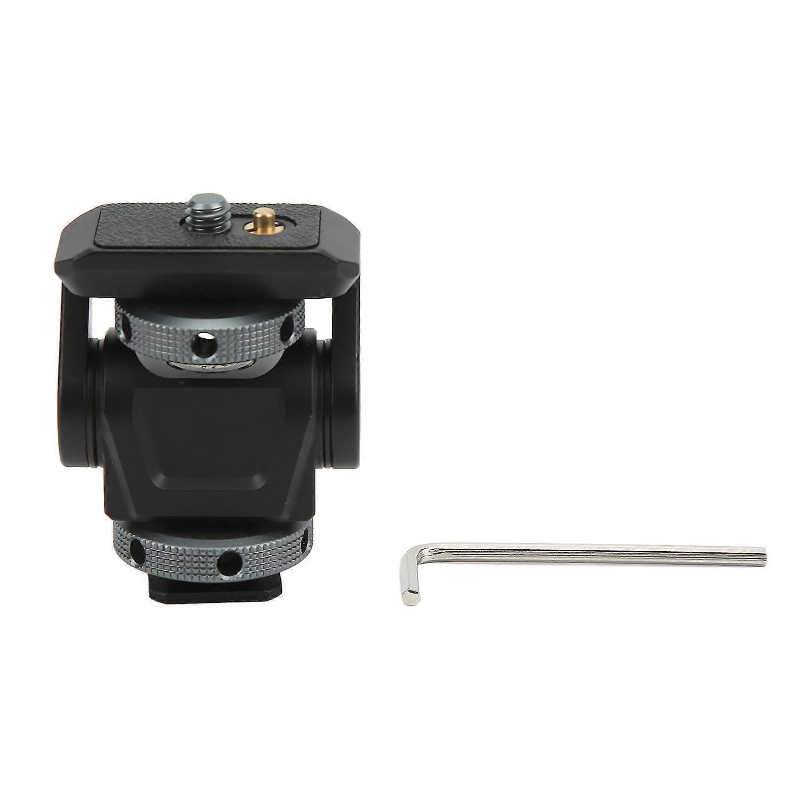 Camera Hot Shoe Mount 360° Rotation Tilt 140° Portable Aluminum Alloy ...