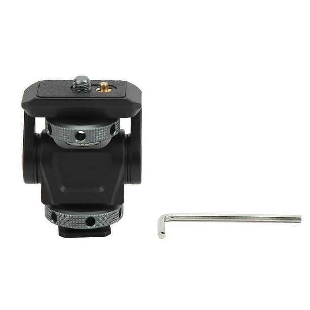 Camera Hot Shoe Mount 360° Rotation Tilt 140° Portable Aluminum Alloy ...