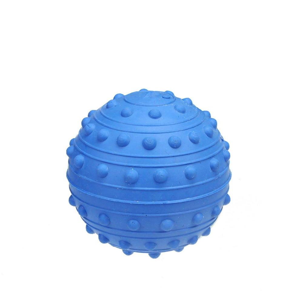 2.5" Cerulean Blue Soft and Flexible TPR Rubber Ball Puppy Dog Fetch ...