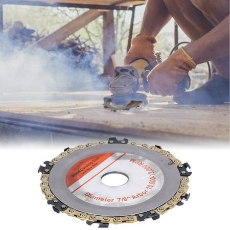 Loewten 5in Angle Grinder Chain Disc 9 Teeth Saw Wheel Wood Carving ...