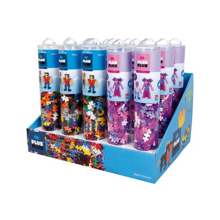 Plus-Plus - Display - Basic & Glitter - Tube 240Pcs (Sold 15 Units - 3 ...