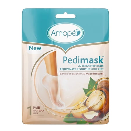 Amope PediMask 20 Minute Foot Mask, Rejuvenate and Soothe Your Feet, 1 ...