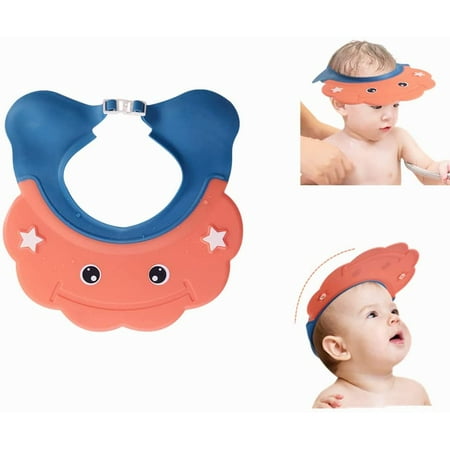 Baby Shower Cap,Adjustable Bath Silicone Shower Cap for Kids, Hair ...