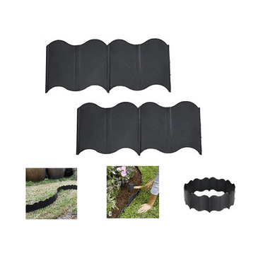 Suncast Quick Edge Interlocking Landscape Edging, 6 Inch Sections (160 ...