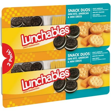 Oscar Mayer Lunchables Mini Oreo, American & Mini Ritz Snack Duos, 3.4 ...