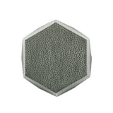 Noble House Minkler Hammered Metal Geometric Side Table, Brushed ...