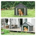 RYpetmia Extra Large, Weather-Resistant Metal Dog House for Indoor ...