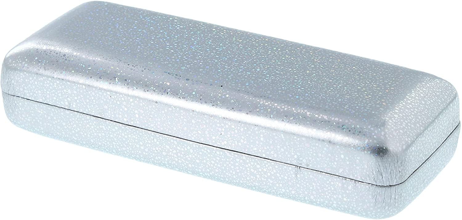 Hard Shell Eyeglass Case Clamshell Fits Small to Medium Frame Glasses ...