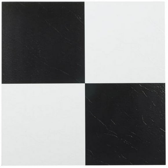 Black And White Vinyl Tile