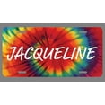 Jacqueline Name Tie Dye Style License Plate Tag Vanity Novelty Metal ...
