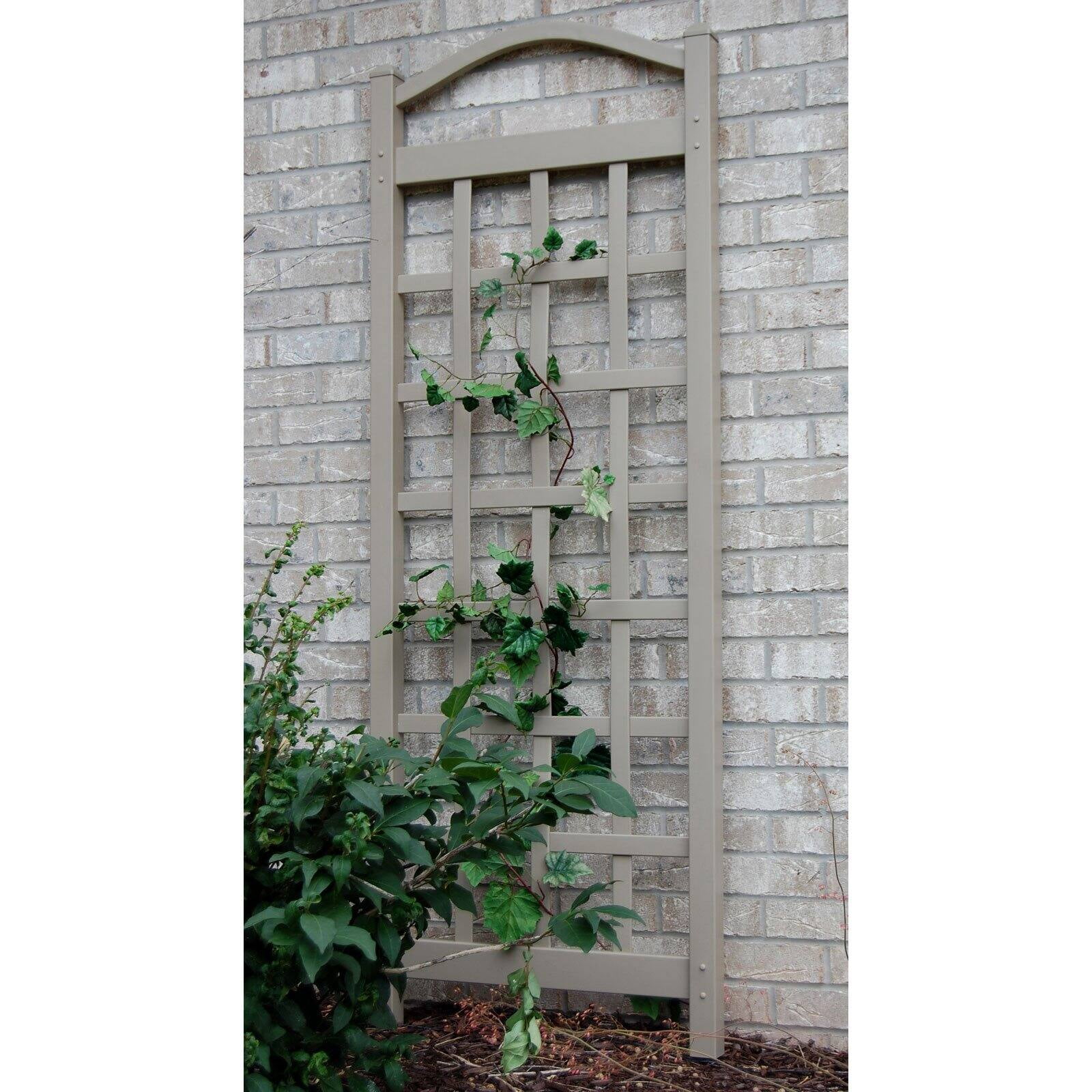 DuraTrel Cambridge 28" X 76" Mocha Vinyl Trellis - Walmart.com