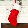 Classic Christmas Knit Stockings, 17 inches Large Size Cable Knitted ...