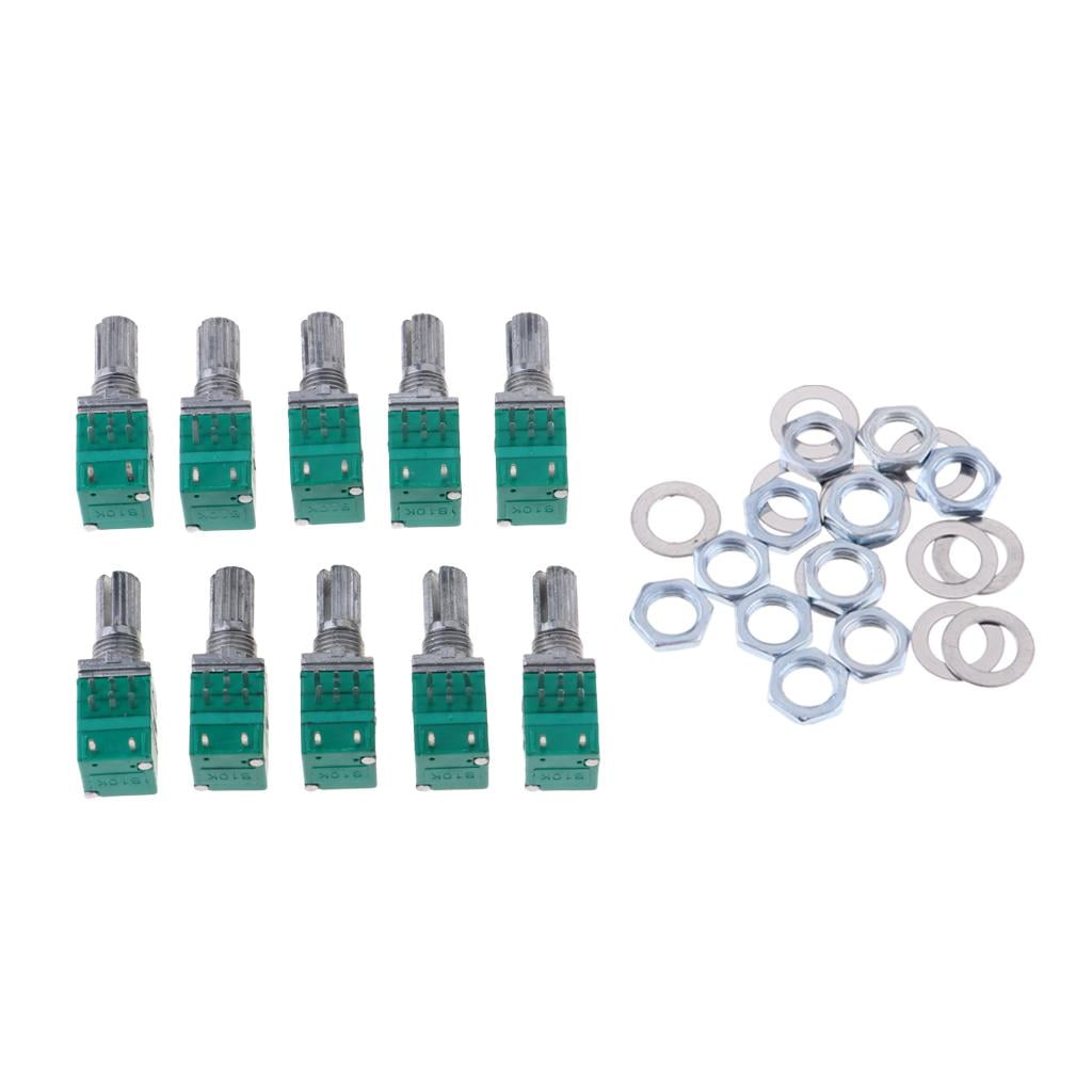 10 Pcs Double Potentiometer Sealed Volume Potentiometer Adjustable ...
