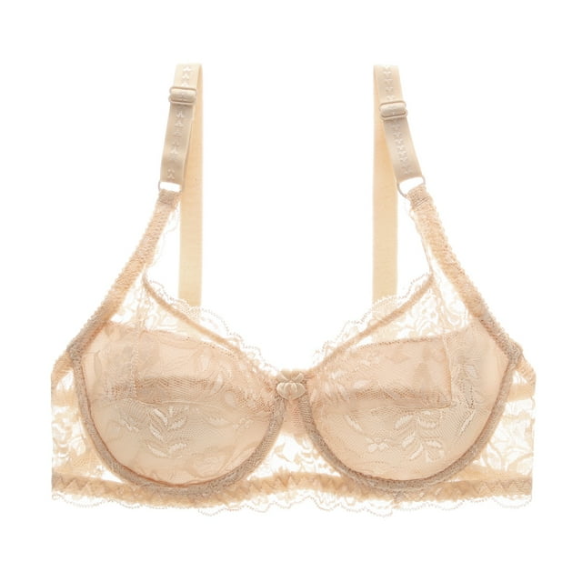 Wisremt Sexy Lace Bra French Thin Section Gathered Bra Steel Ring ...