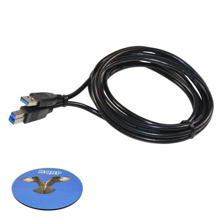 HQRP 10ft USB 3.0 Type A-Male to B-Male (M/M) Cable for HP 3005pr USB3 ...